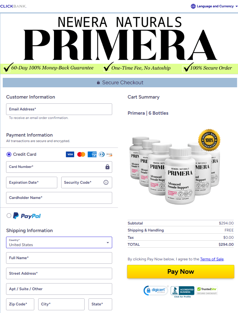 Primera™ | Official | Supports bladder health